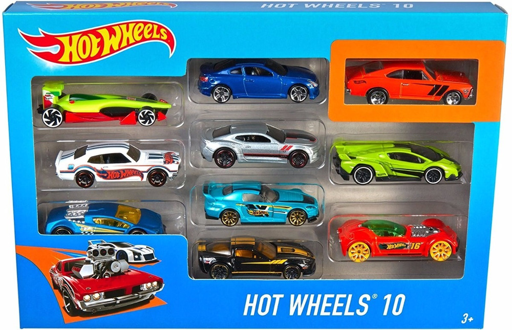 Pack De 10 Autitos Básicos – Hot Wheels – Digamo.uy